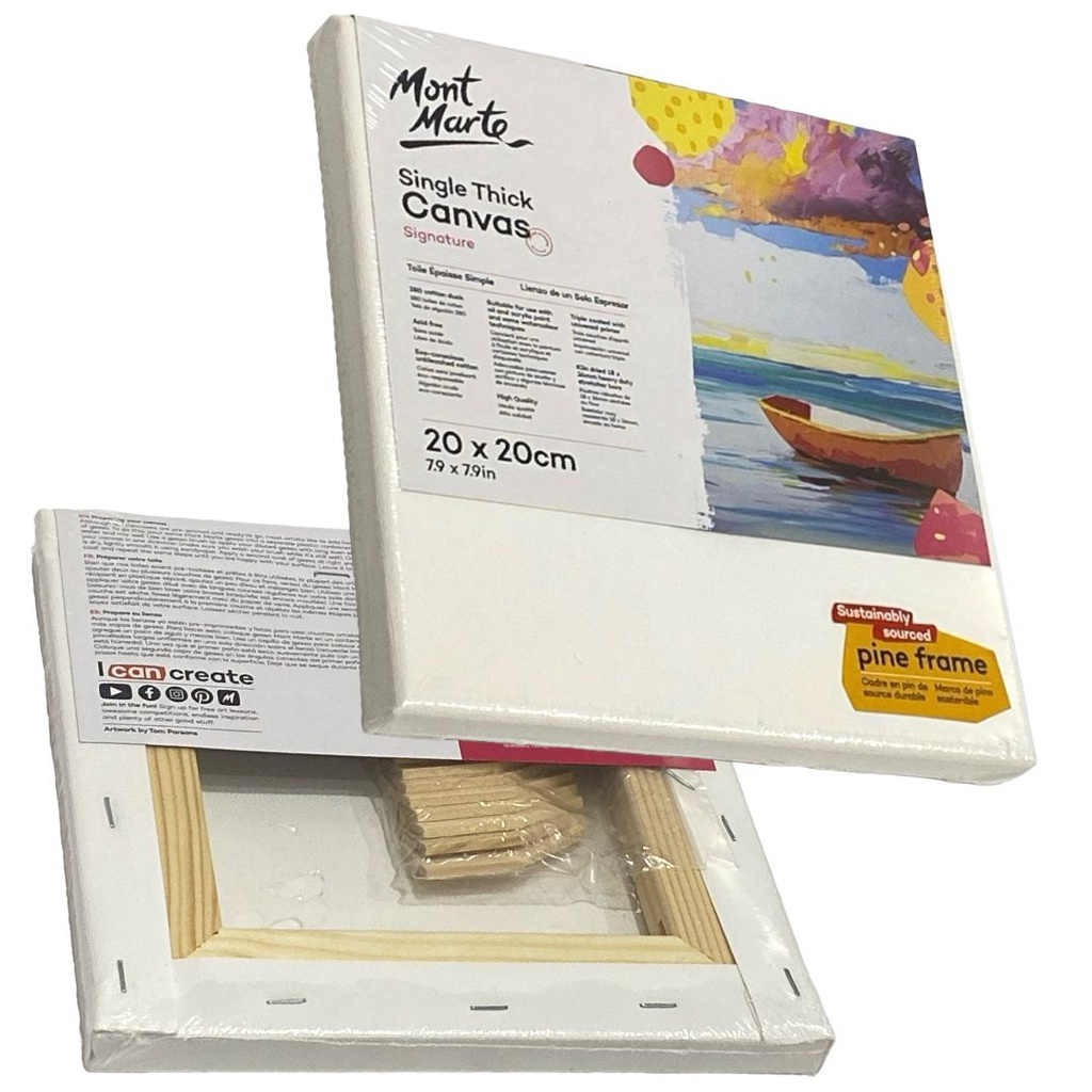 Mont Marte Studio Canvas Pine Frame S.T. 20x20cm | Alsharq Book Store